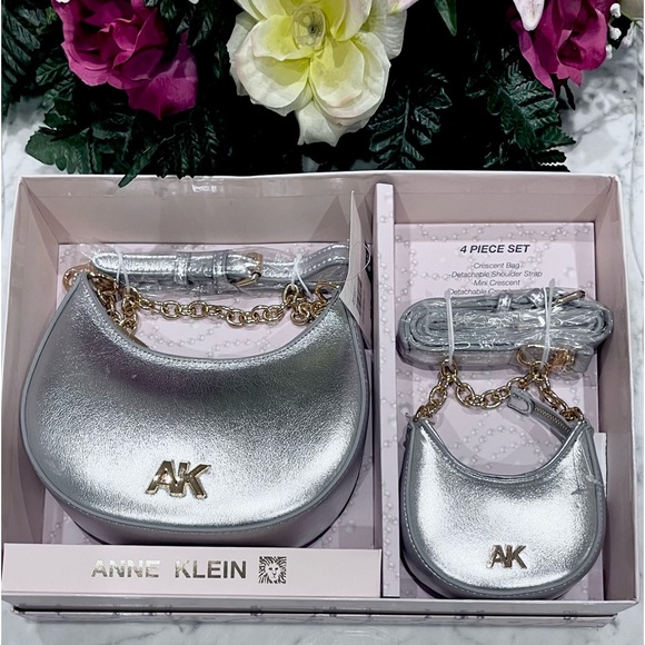 Anne Klein | Bags | Anne Klein Crossbody Bag And Mini Crescent Bag 4 ...